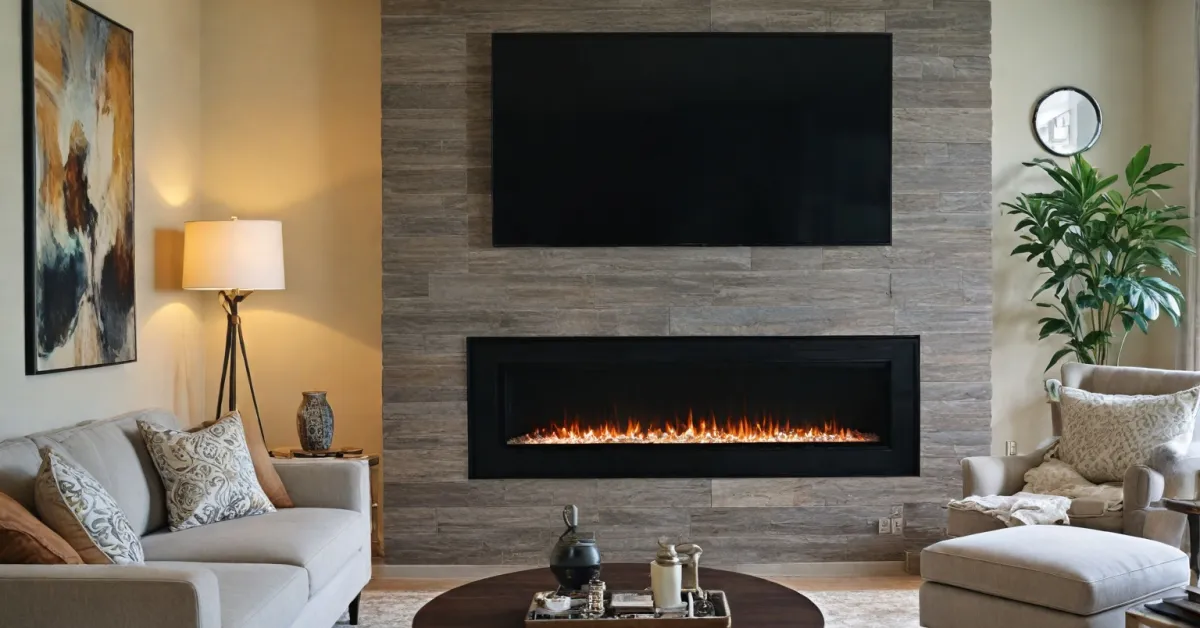 Enhance your living space with electric fireplaces TV entertainment centers